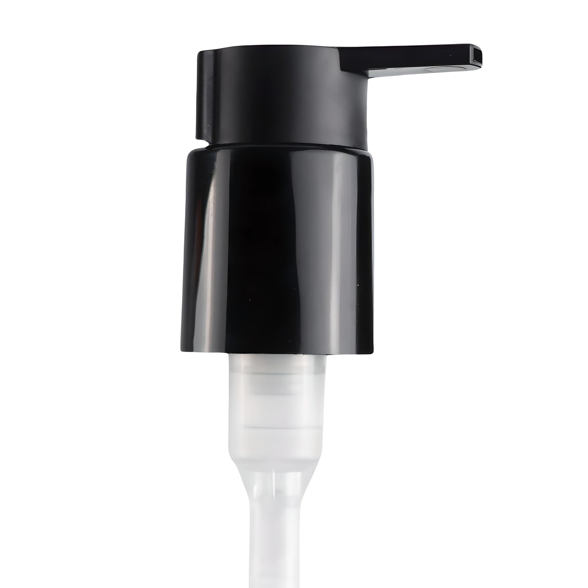 24-410 Black Flat Lotion Pumps - Bulk Cosmetic Packaging